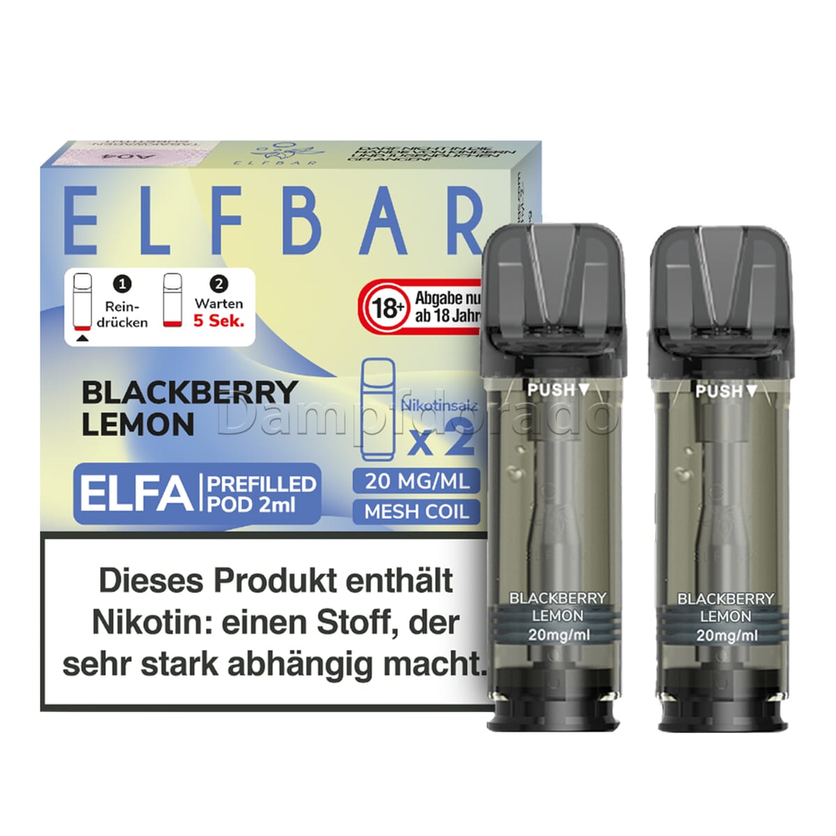 Elf Bar Elfa Pods blackberry lemon | Dampfdorado