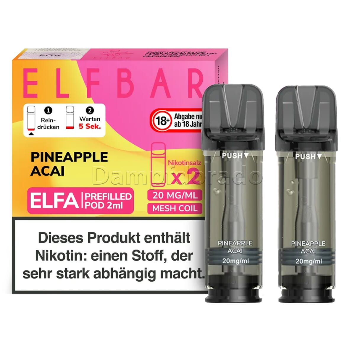 Elf Bar Elfa Pods pineapple acai | Dampfdorado