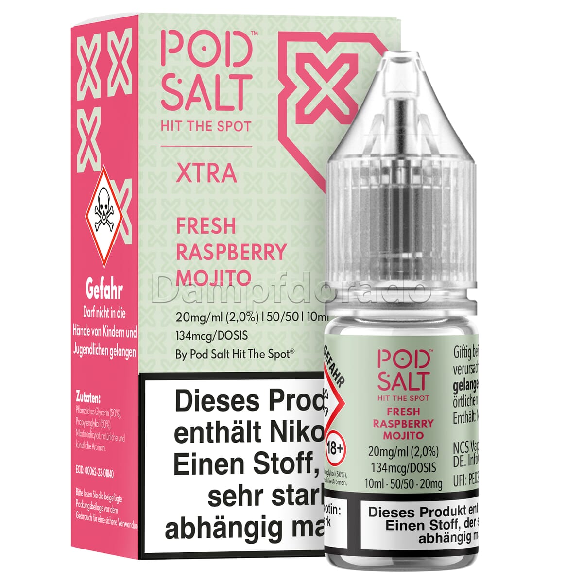 Liquid Fresh Raspberry Mojito | Pod Salt Nikotinsalz